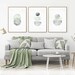 Nordic Abstract Art Set of 3 Prints. Scandinavian Gray and Green ...