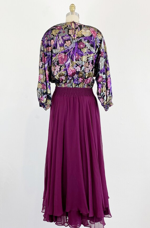 1980s Diane Freis Gown - Vintage Diane Freis Dress - … - Gem