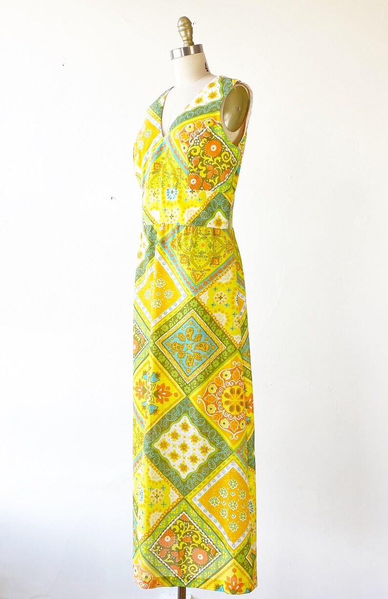 1960s Maxi Dress 1960s Floral Maxi 1960s Sun Dress Size - Etsy