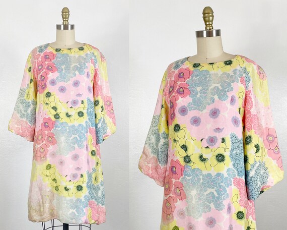 1960s dress 1960s floral - Gem