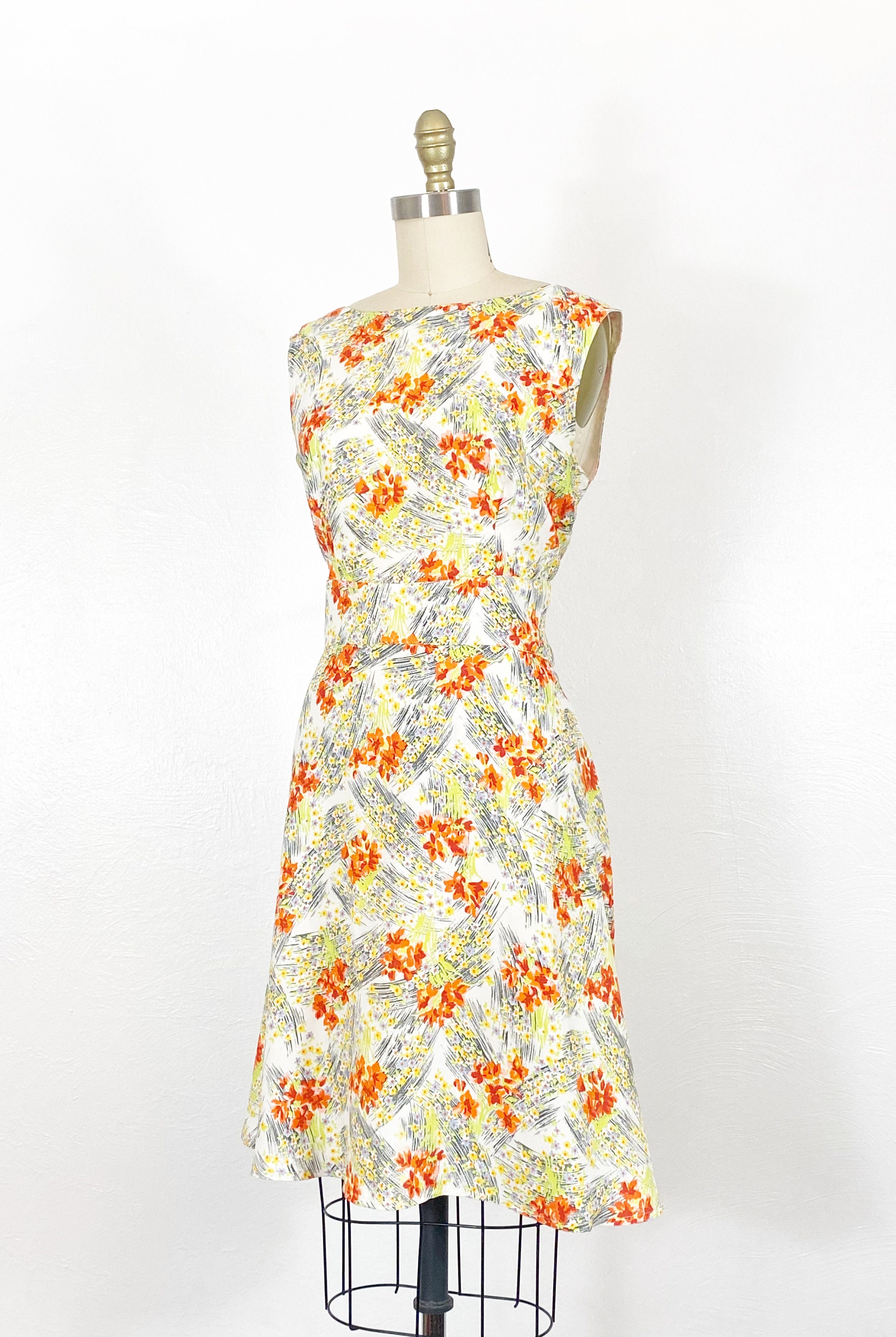 1960s Mod Dress 1960s Floral Dress 1960s Go-go Dress - Etsy