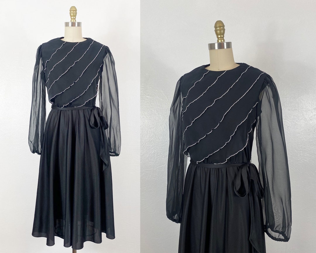 1970s Party Dress - 1970s Disco Dress - 1970s Studio 54 Dress - Size ...