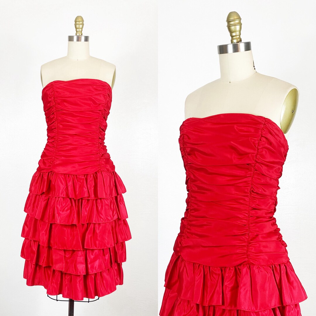 1980s Dress - 1980s Prom Dress - 1980s Formal Dress - Size Medium - Etsy