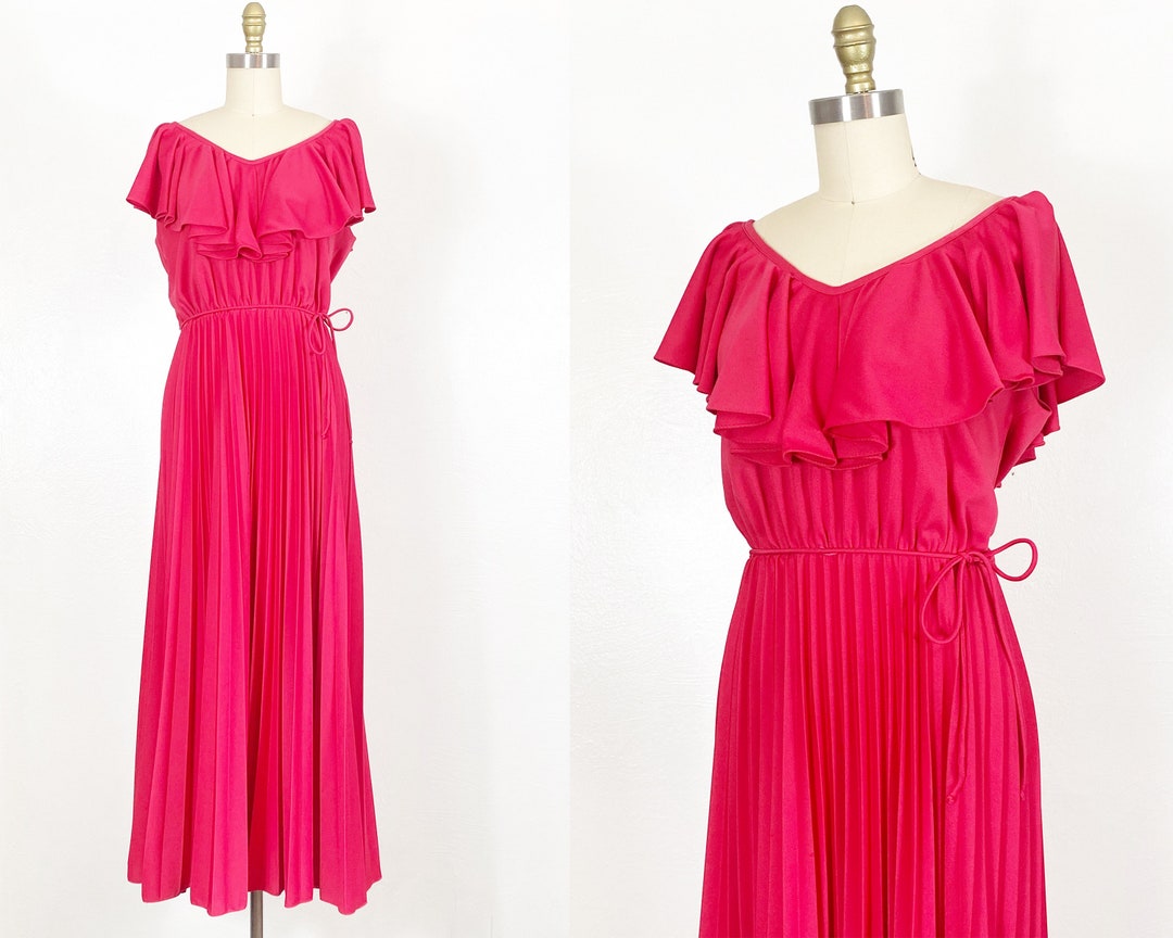 1970s Disco Dress 1970s Studio 54 Dress 1970s Maxi Dress Size Medium ...