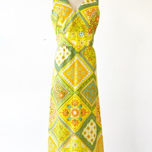 1960s Maxi Dress 1960s Floral Maxi 1960s Sun Dress Size Large - Etsy