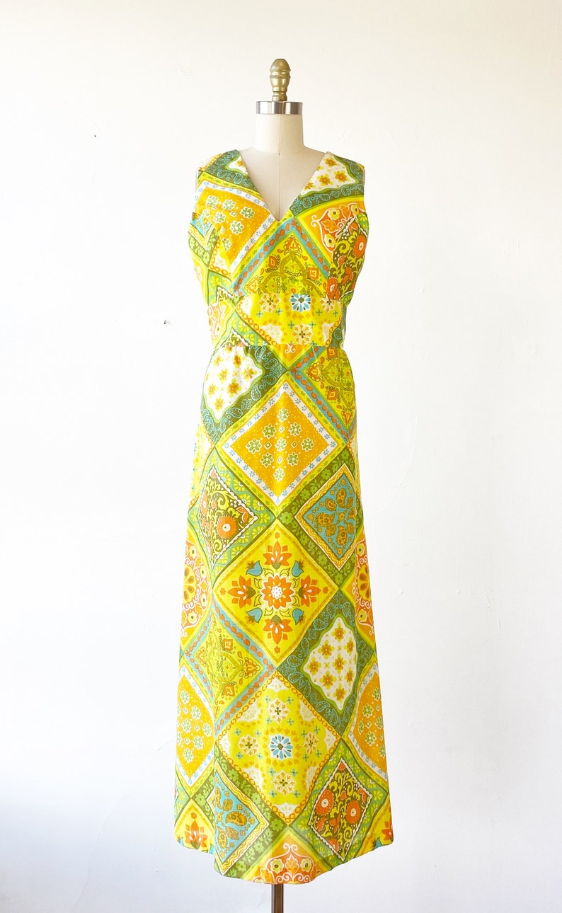 1960s Maxi Dress 1960s Floral Maxi 1960s Sun Dress Size - Etsy