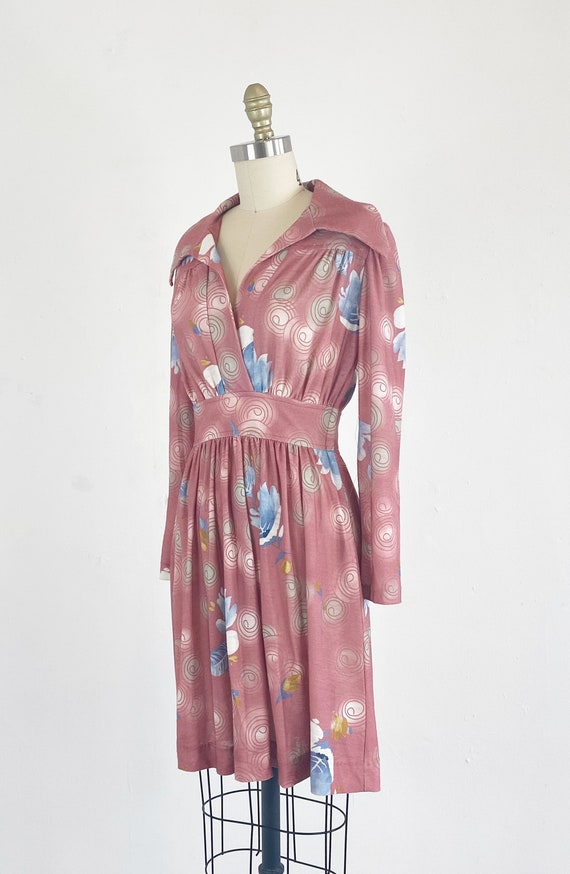 1970s Floral Dress - 1970s Mini Dress - Floral Mini D… - Gem
