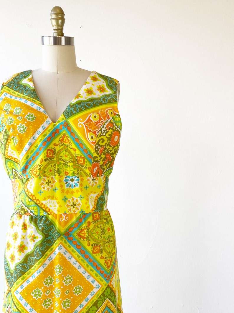 1960s Maxi Dress 1960s Floral Maxi 1960s Sun Dress Size - Etsy