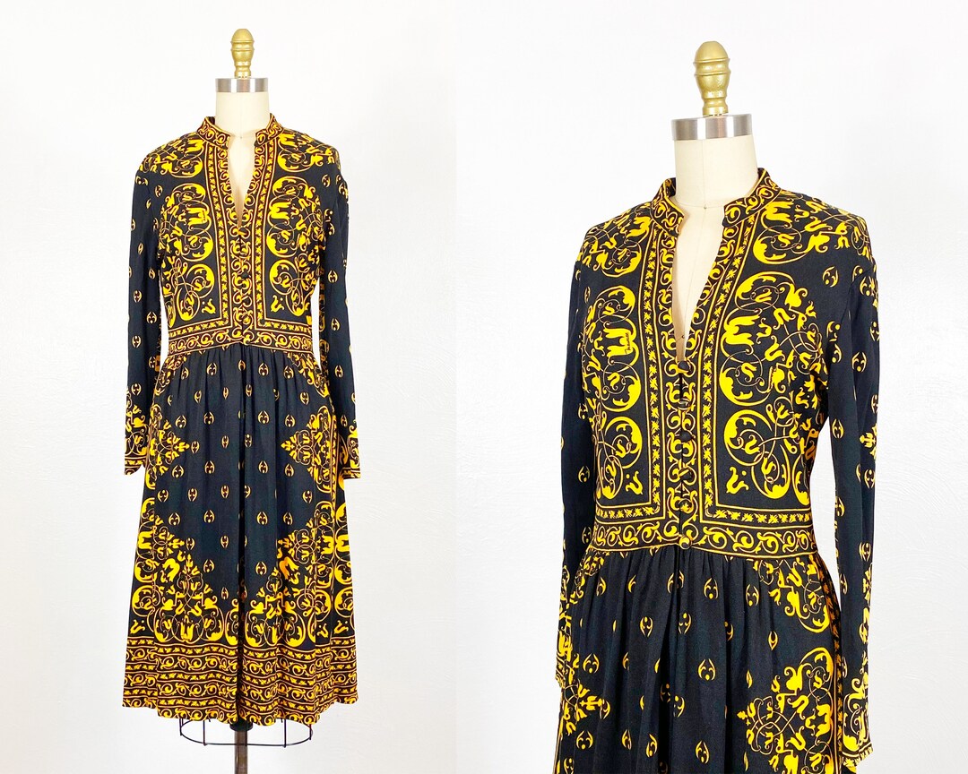 1960s Maurice Dress 1960s Day Dress 1960s Mod Dress Size Medium Large ...
