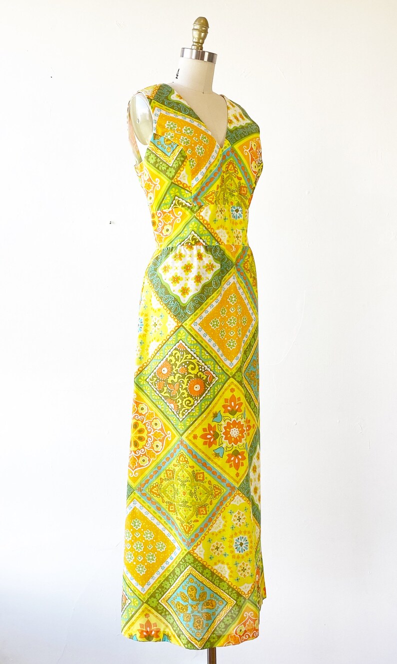 1960s Maxi Dress 1960s Floral Maxi 1960s Sun Dress Size - Etsy