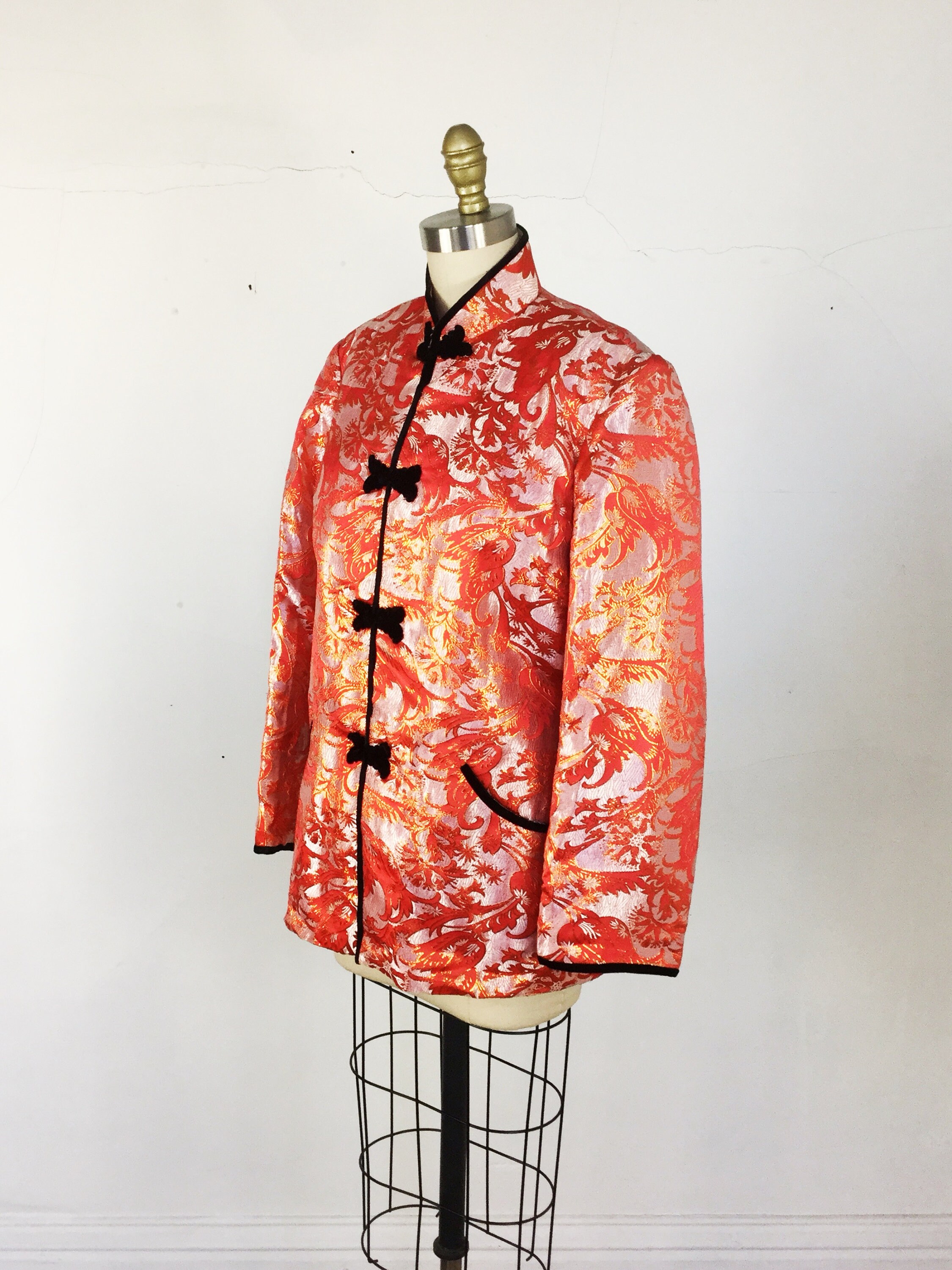 1960s Chinese Jacket - Silk Brocade Jacket - Asian Jacket 1960s Chinese Jacket - Silk Brocade Jacket - Asian Jacket
