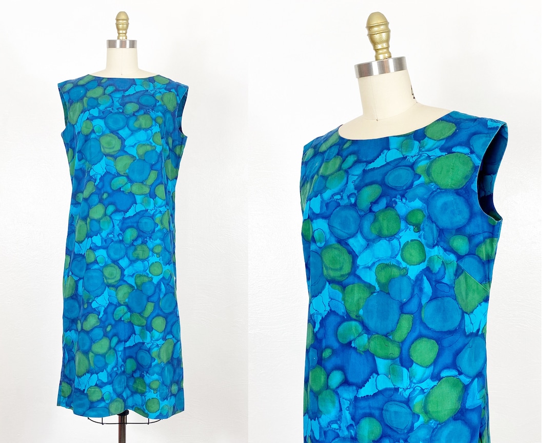 1960s Shift Dress - 1960s Day Dress - 1960s Dress - Size Extra Large - Etsy