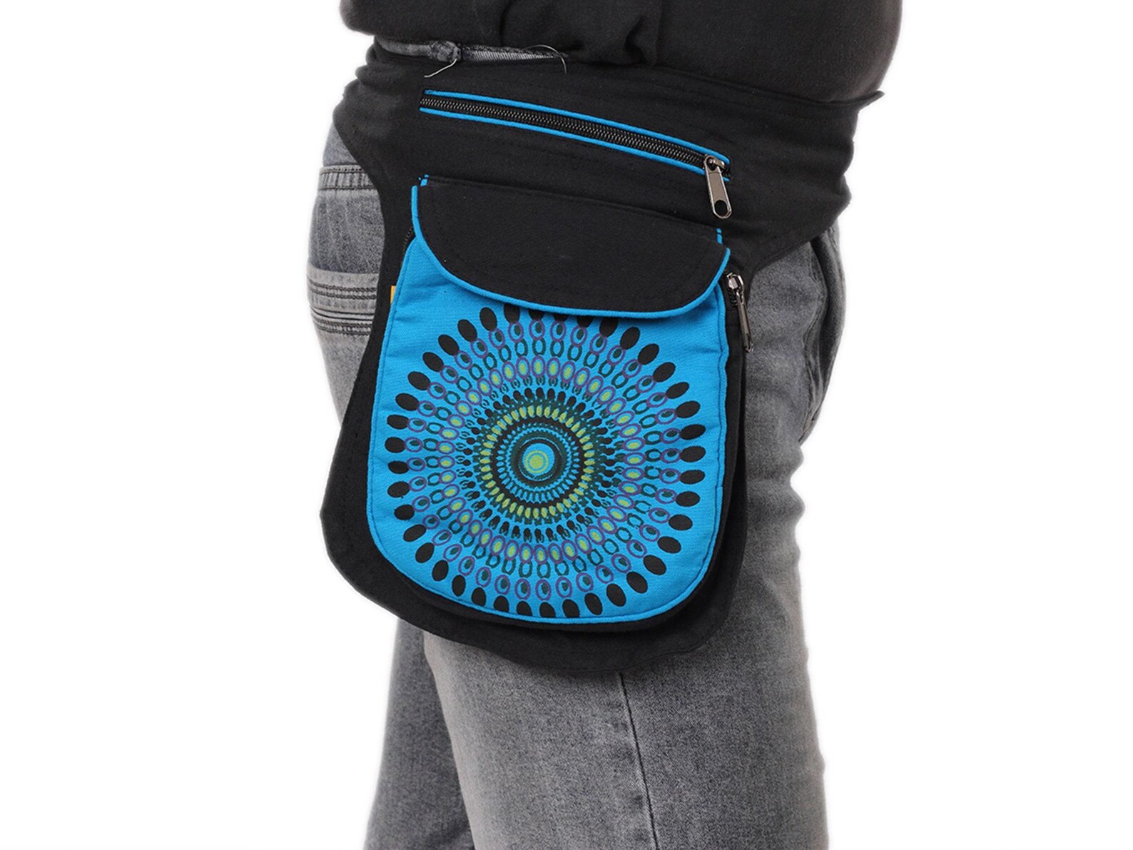 Handmade Cotton Fanny Pack Festival Hippie Bag With Mandala Design - Etsy