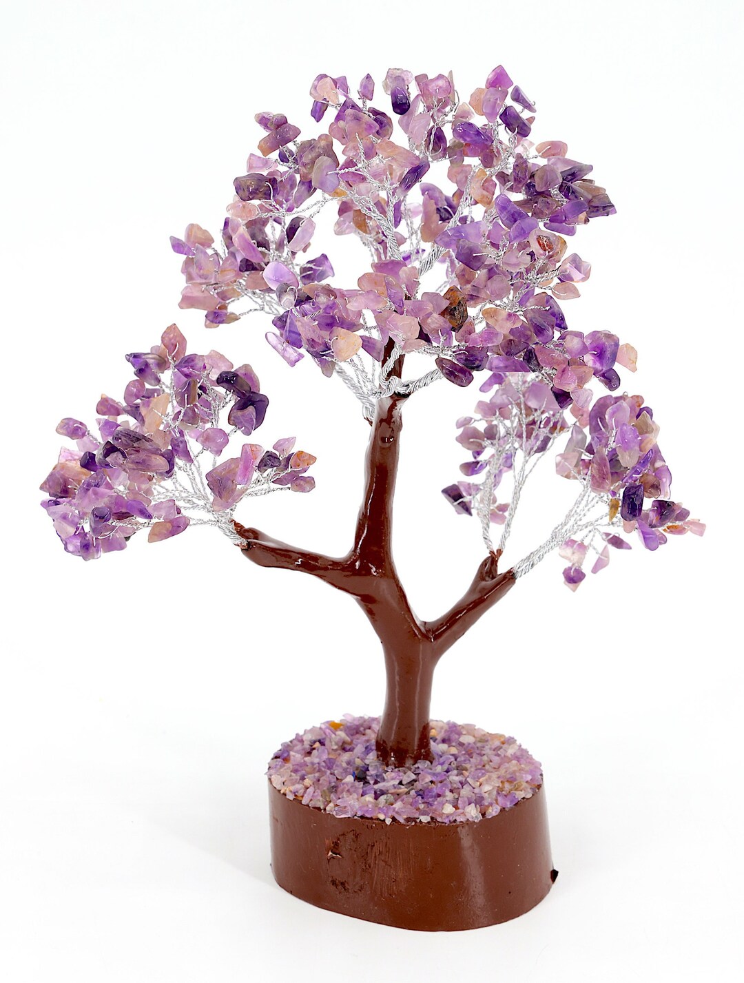 Escultura de energía de chakras con árbol de cristal curativo de ...