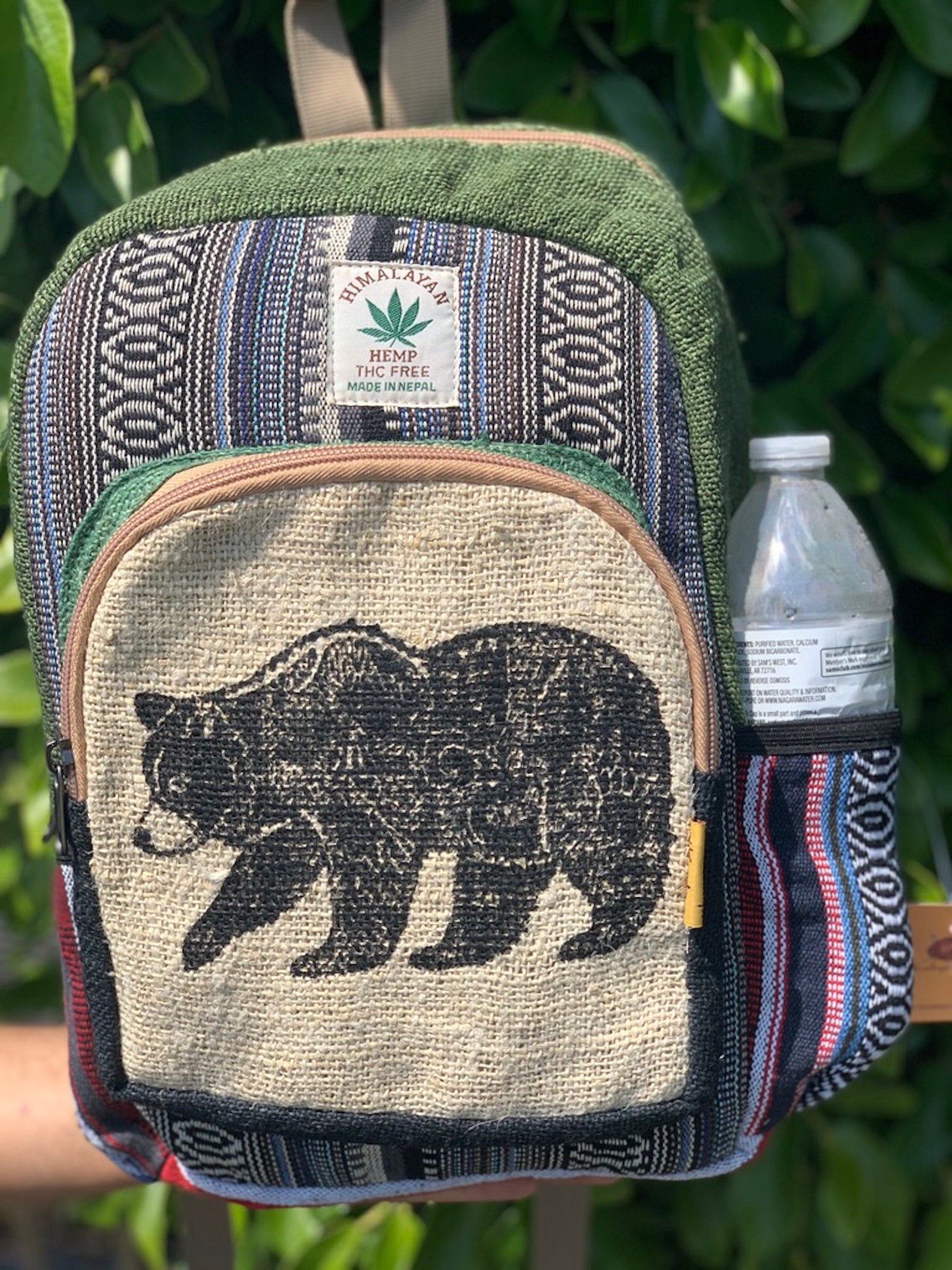 Mini Hemp Backpack Small Back Pack Hippie Bag Pack Briefcase | Etsy