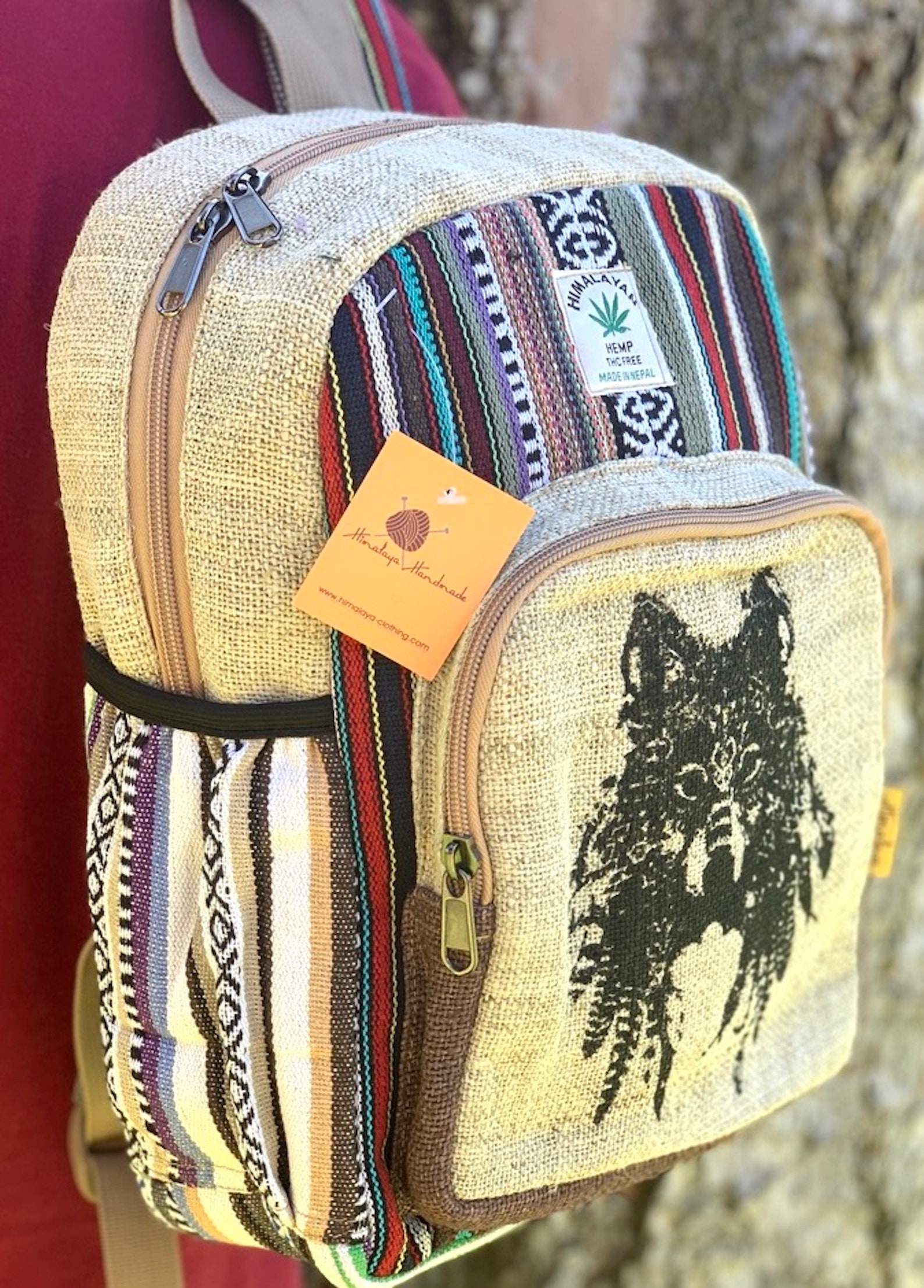 Unique 100% Himalaya Hemp Backpack Small Backpack Hippie - Etsy UK