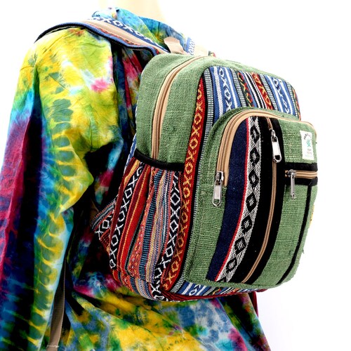 Unique Design Himalaya Hemp Backpack Small Backpack Hippie - Etsy