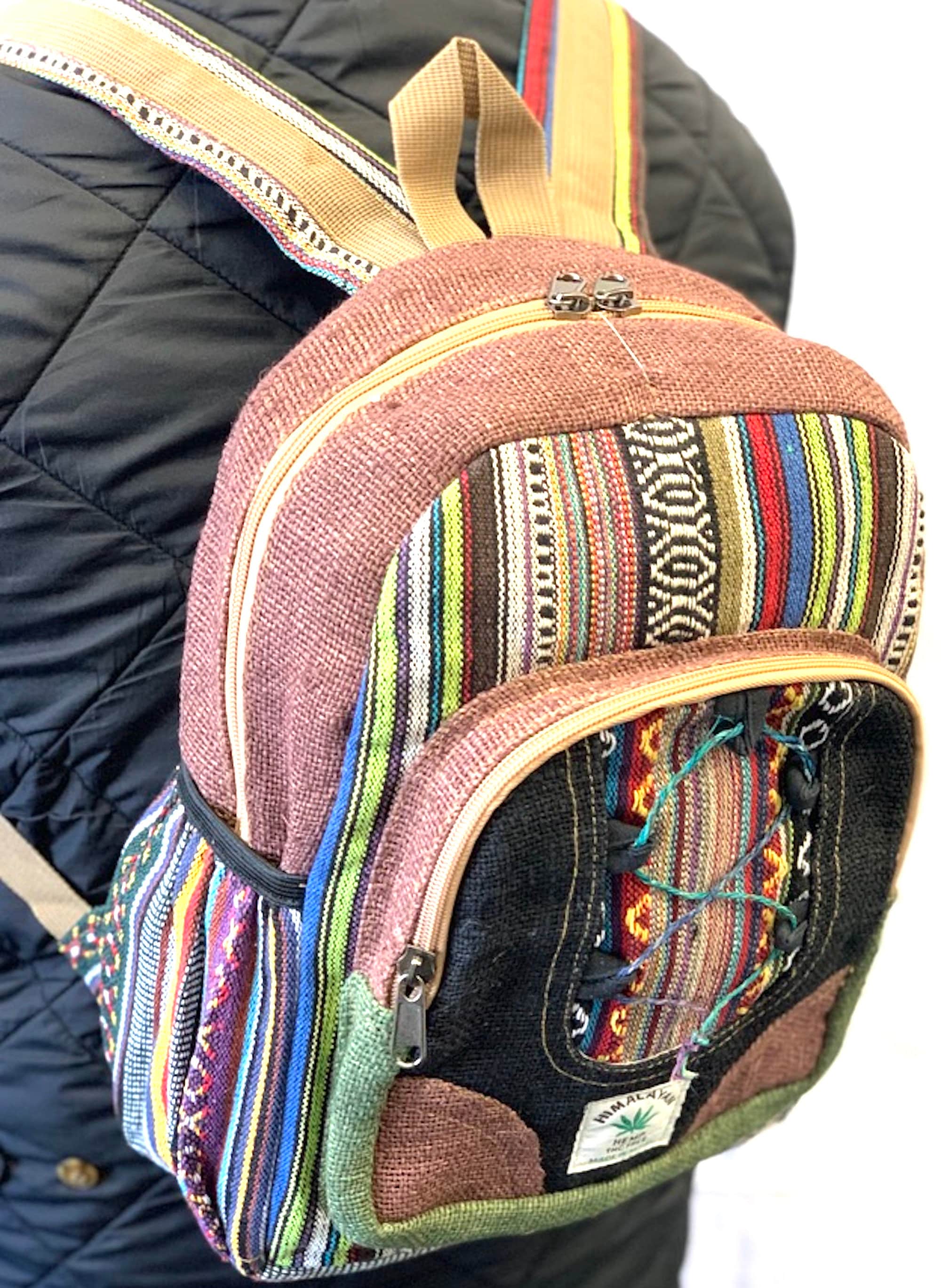 Himalaya 100% Hemp Backpack Small Backpack Hippie Backpack | Etsy