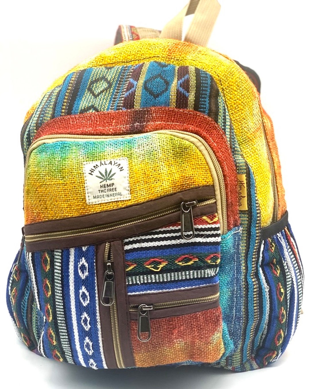 Himalayan Hemp Mini Backpack Fair Trade Festival Bag - Etsy