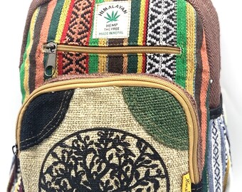 Unique Design Himalaya Hemp Backpack Small Backpack Hippie Backpack ...