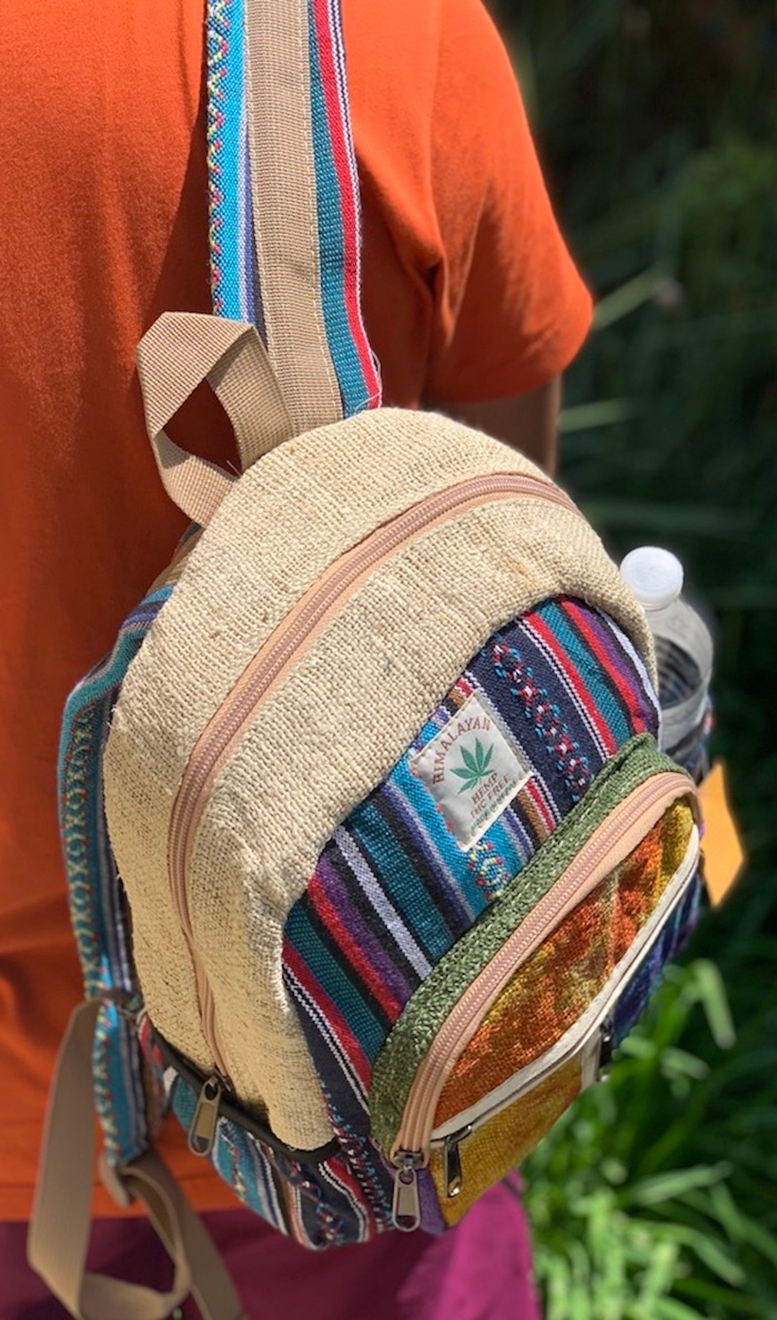 Unique Tie Dye Mini Hemp Backpack Small Backpack Hippie | Etsy