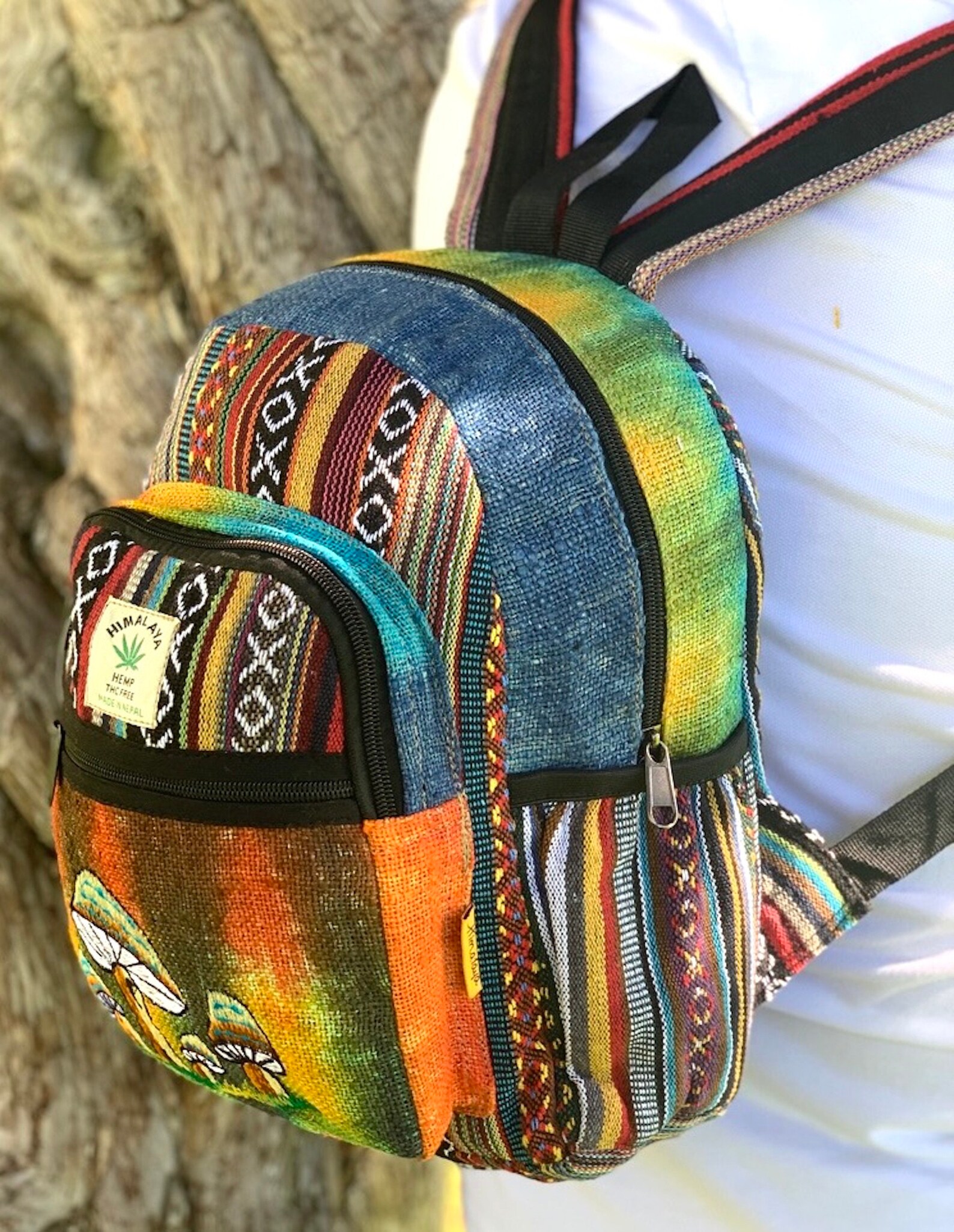 Unique Design Himalaya Hemp Backpack Small Backpack Hippie - Etsy