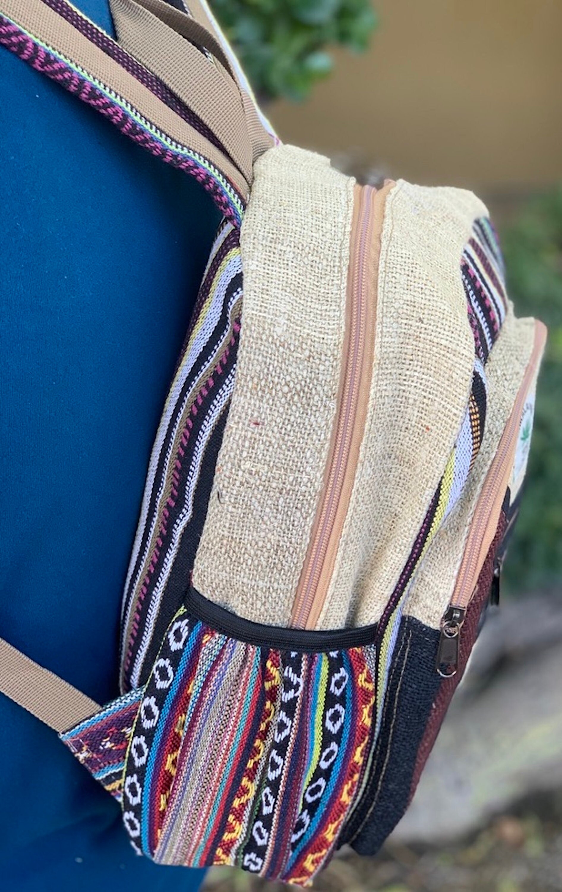 Unique Hemp Backpack Small Backpack Hippie Backpack Festival | Etsy