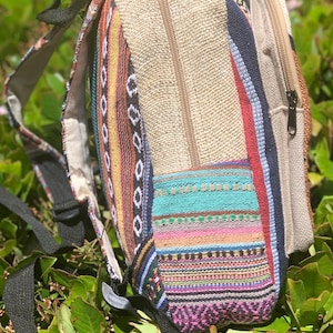 Mini Hemp Backpack Small Backpack Hippie Backpack Briefcase Festival ...
