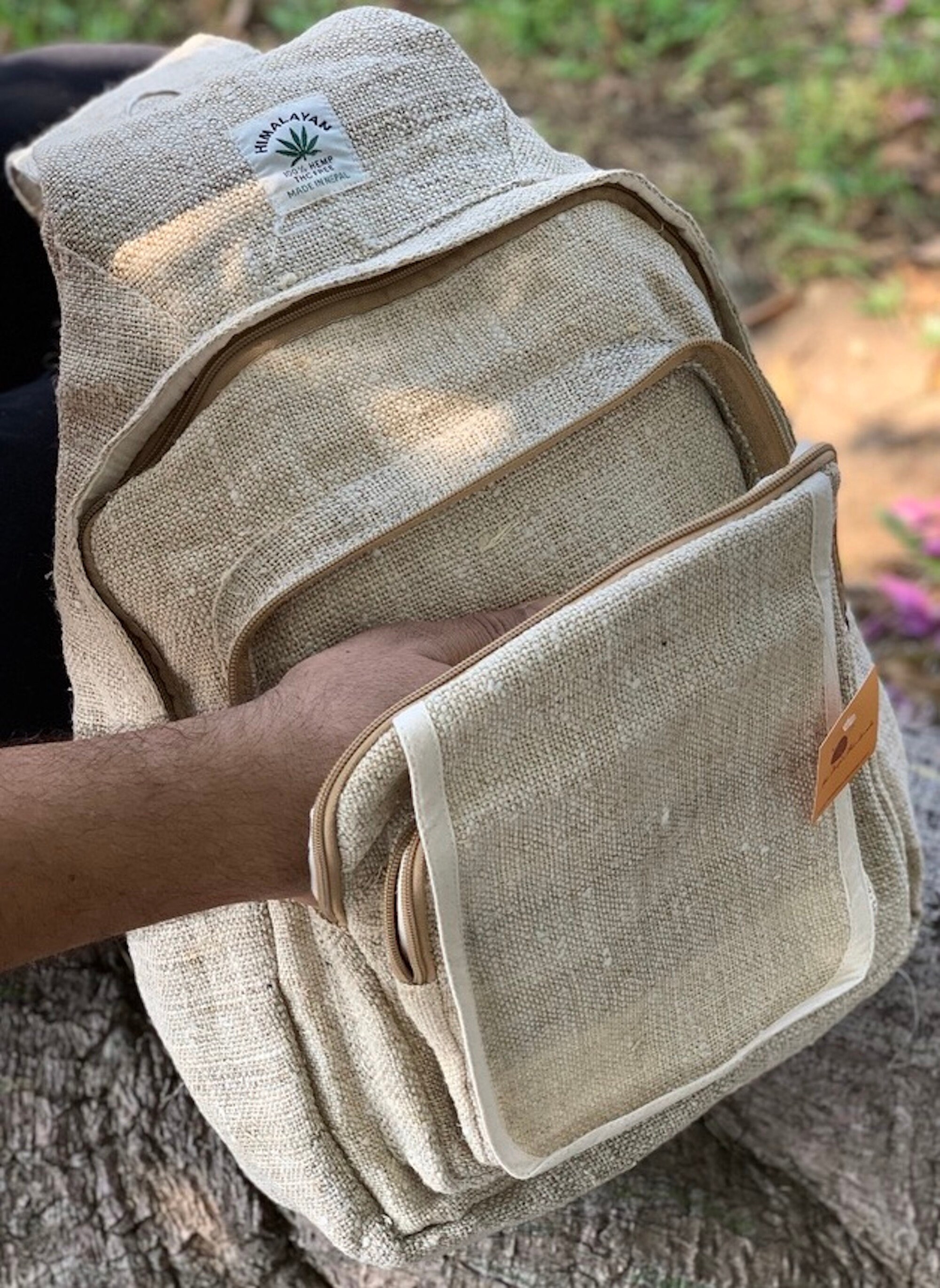 Unique Himalaya Hemp Sling Backpack Hippie Backpack Festival | Etsy