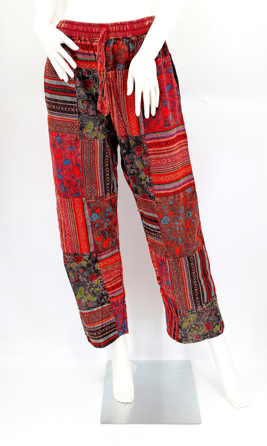 Cotton Hippie Handmade Harem Patchwork Gheri Mix Bohemian Trousers ...