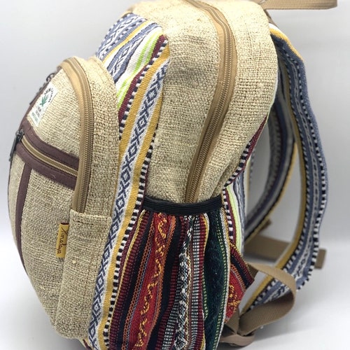 Unique Design Himalaya Hemp Backpack Small Backpack Hippie - Etsy