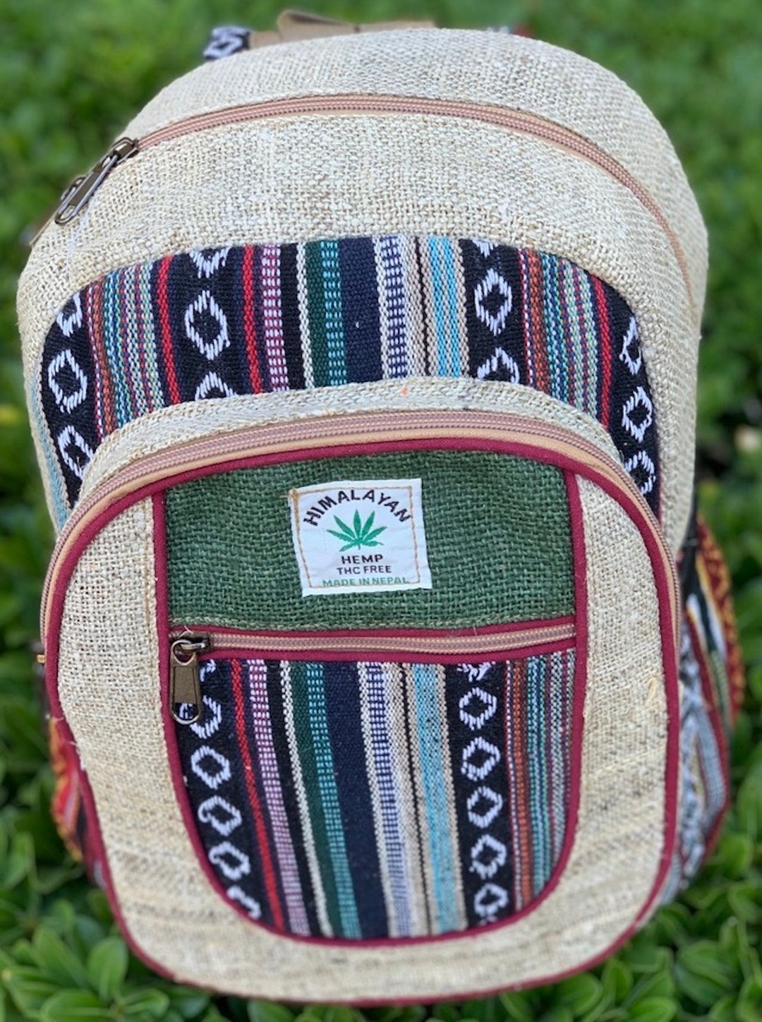 Himalaya Hemp Backpack Small Backpack Hippie Backpack Festival Backpack ...