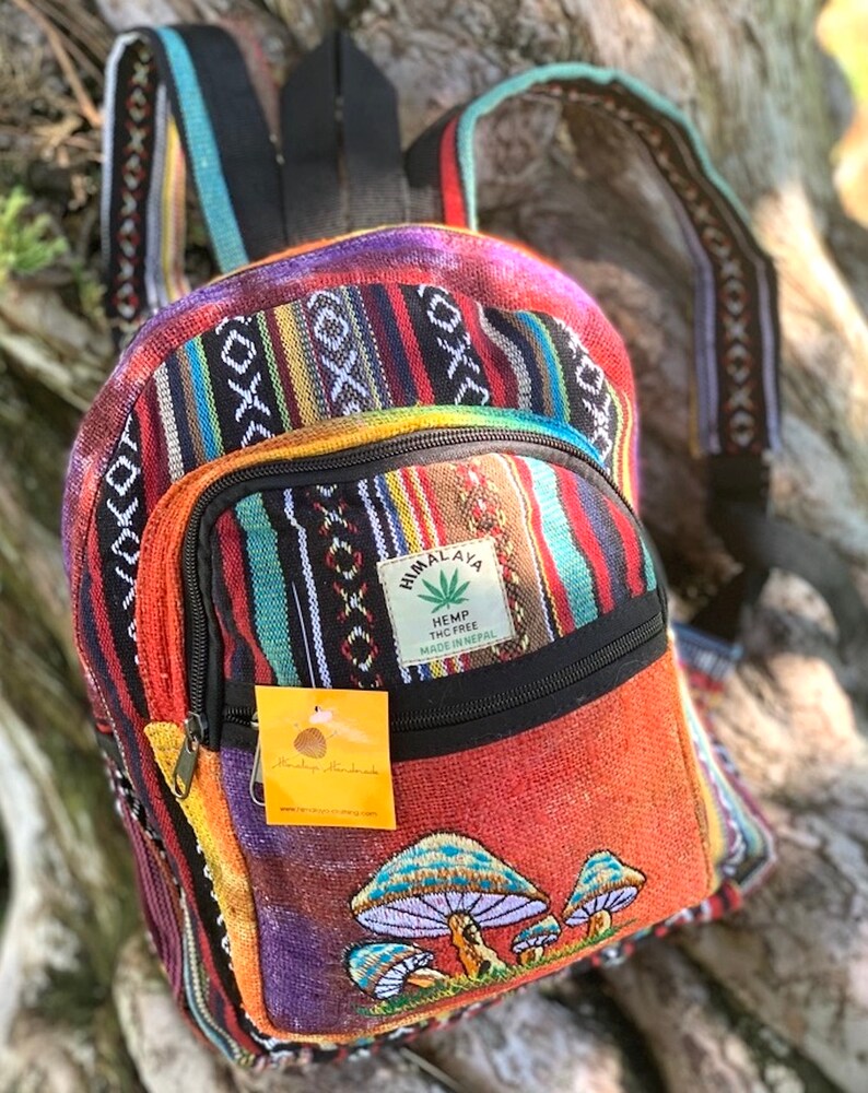 Unique Design Himalaya Hemp Backpack Small Backpack Hippie - Etsy