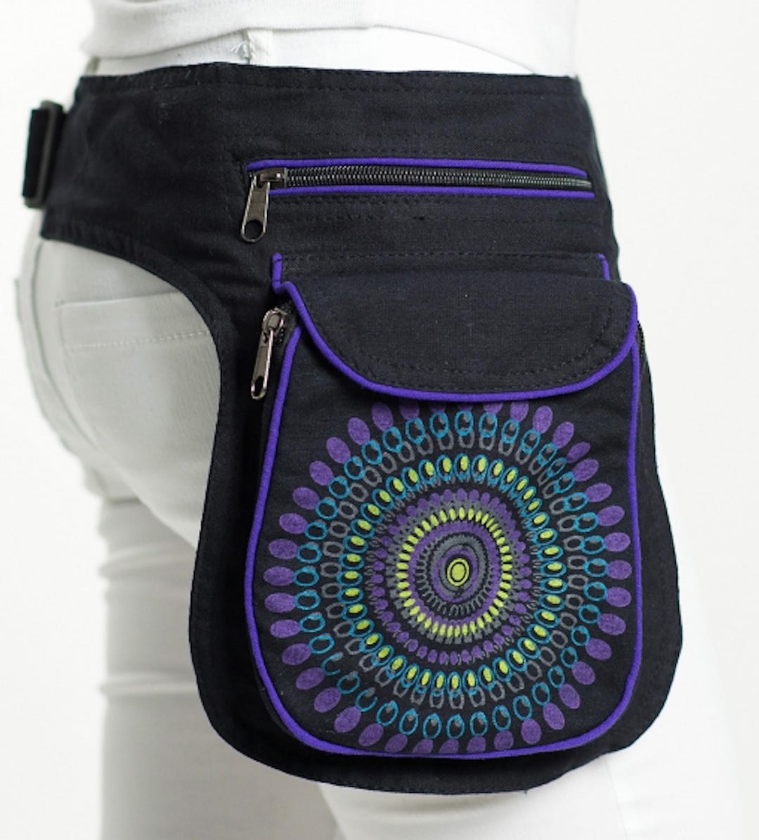 Handmade Cotton Fanny Pack Festival Hippie Bag With Mandala Design - Etsy