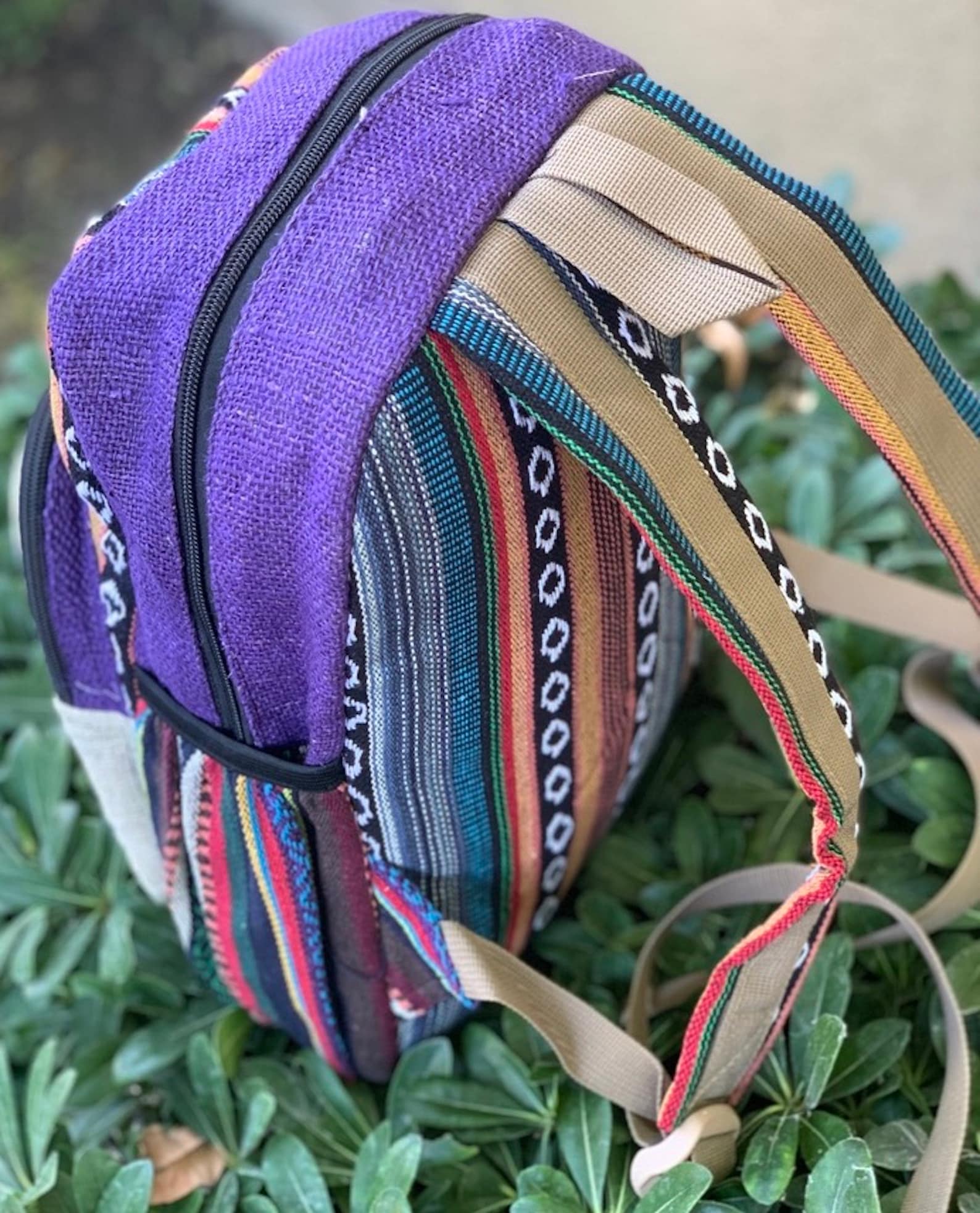 Unique Hemp Backpack Small Backpack Hippie Backpack Festival | Etsy