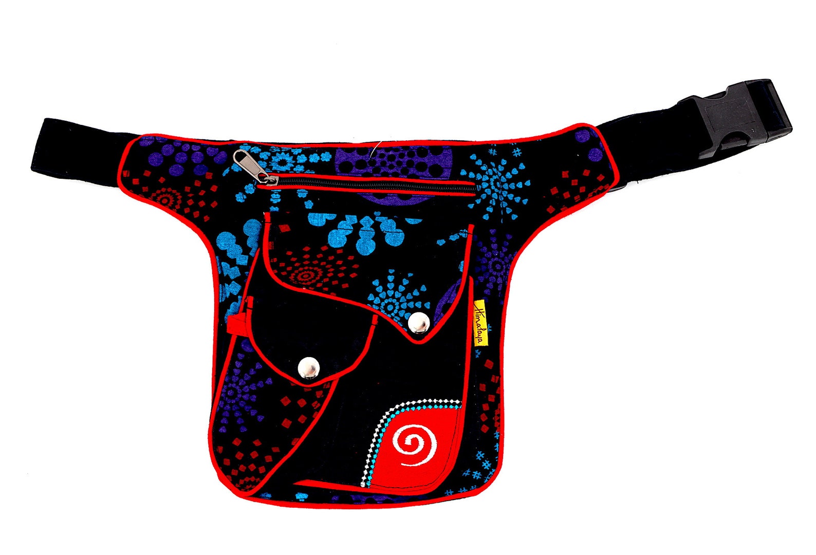 Unique Designed Himalaya Cotton Colorful Swirl Embroidered Fanny Pack ...