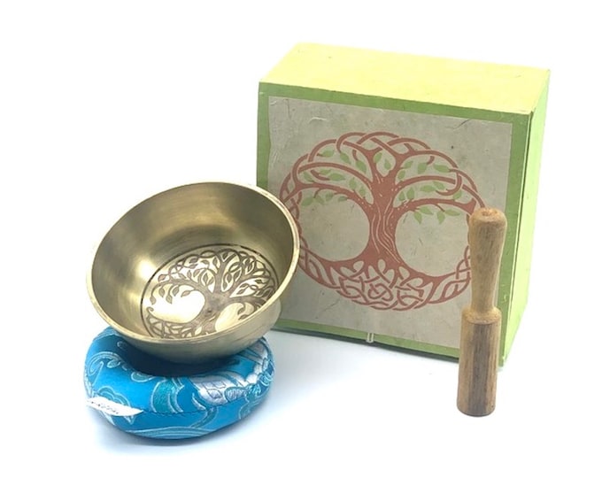 Handmade Tree of Life Singing Bowl Set 3.5 Inch Sound Healing Bowl - Etsy