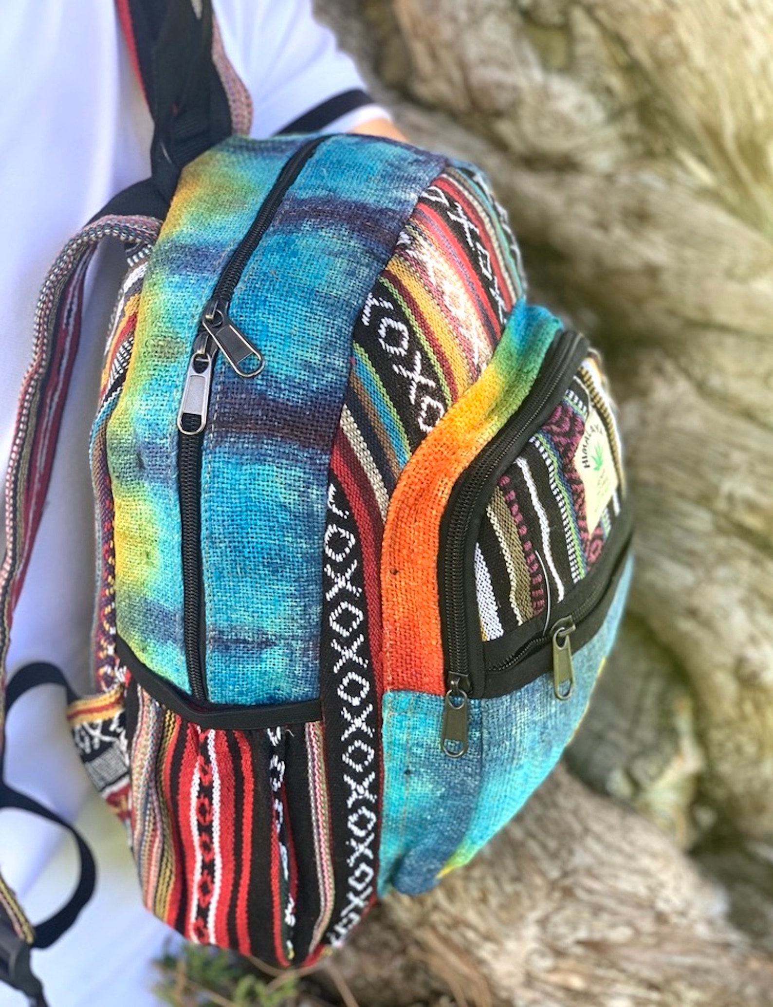 Unique Design Himalaya Hemp Backpack Small Backpack Hippie - Etsy