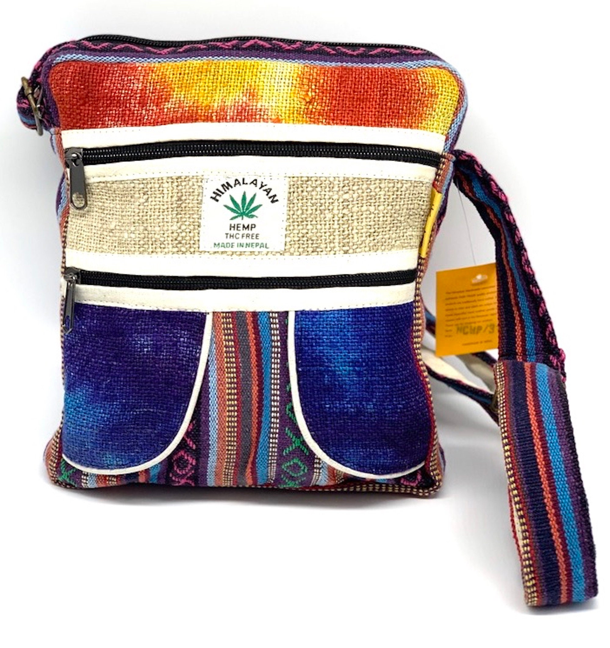 Tie Dye 100% Himalaya Hemp Hobo Tablet Crossbody Bag Hippie - Etsy