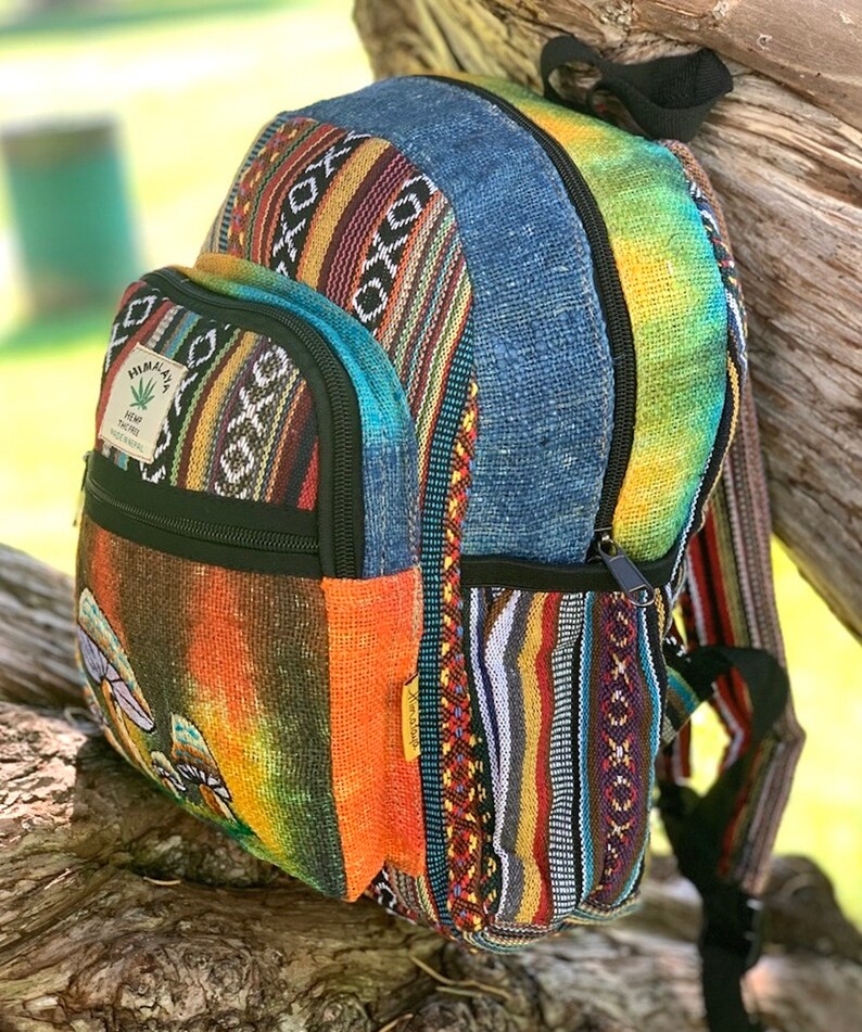 Unique Design Himalaya Hemp Backpack Small Backpack Hippie - Etsy