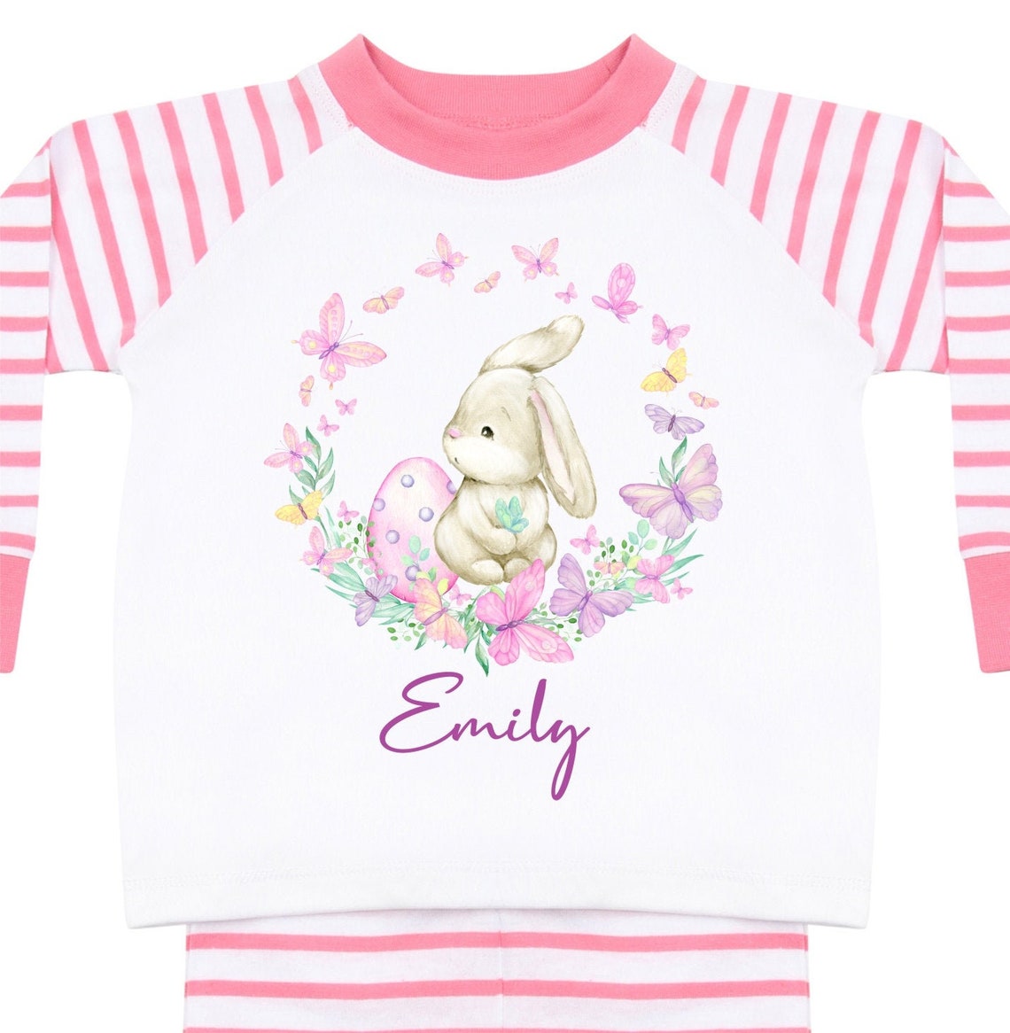 Girls Easter Pyjamas Personalised Easter Pyjamas Easter - Etsy Australia