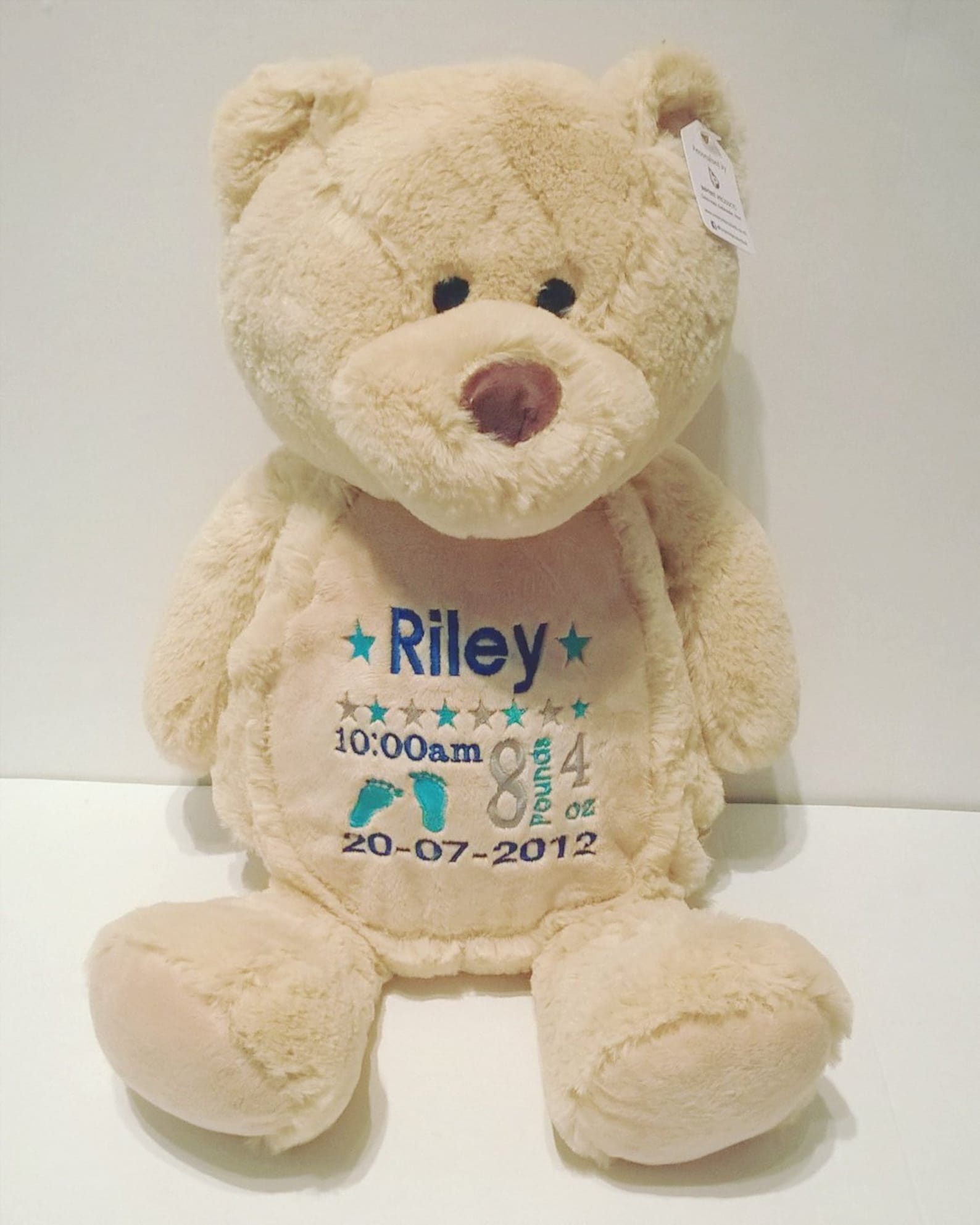 Personalised Embroidered Teddy Bear Soft Toy Embroidered - Etsy