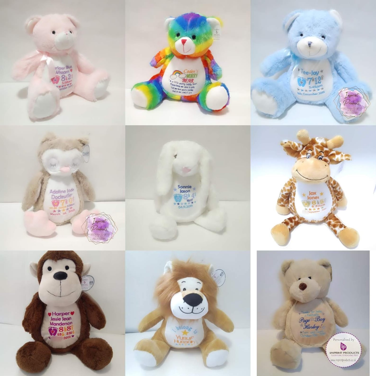 Personalised Teddy Bear Gift Embroidered Keepsake Baby Teddy - Etsy