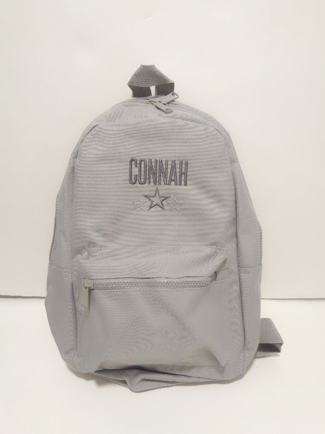Personalised Grey Mini Fashion Backpack for School or Nursery - Etsy