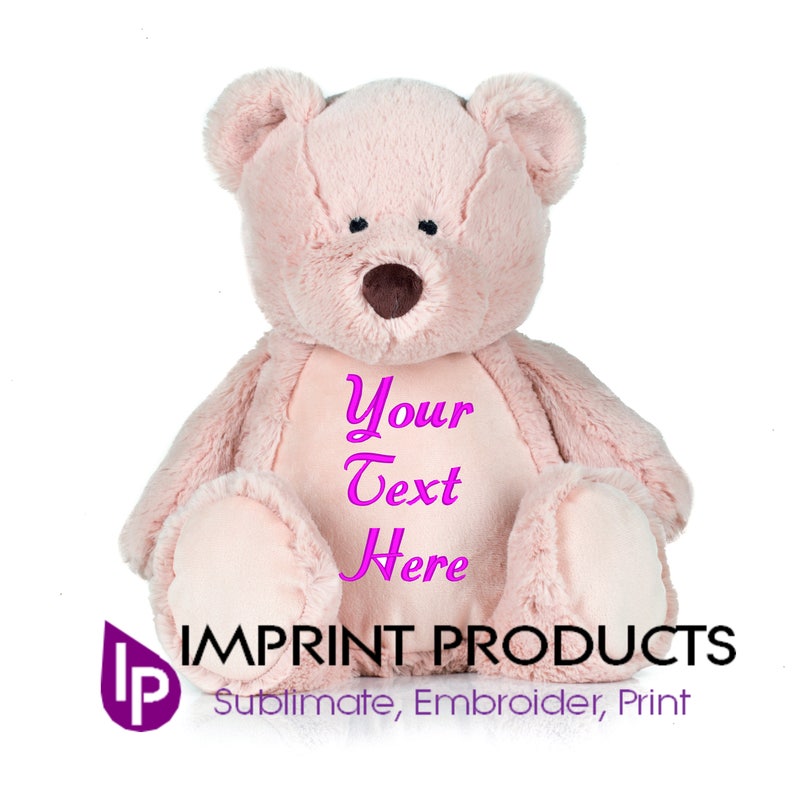 Personalised Embroidered Teddy Bear Soft Toy Embroidered - Etsy