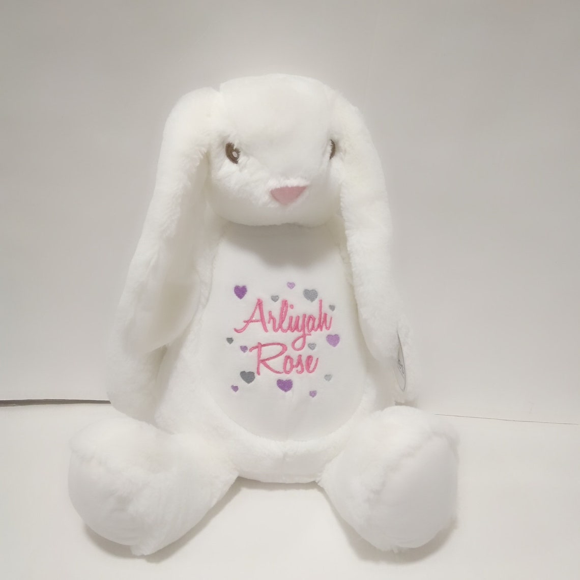 Personalised Bunny Rabbit Teddy Bear Embroidered Baby Teddy - Etsy