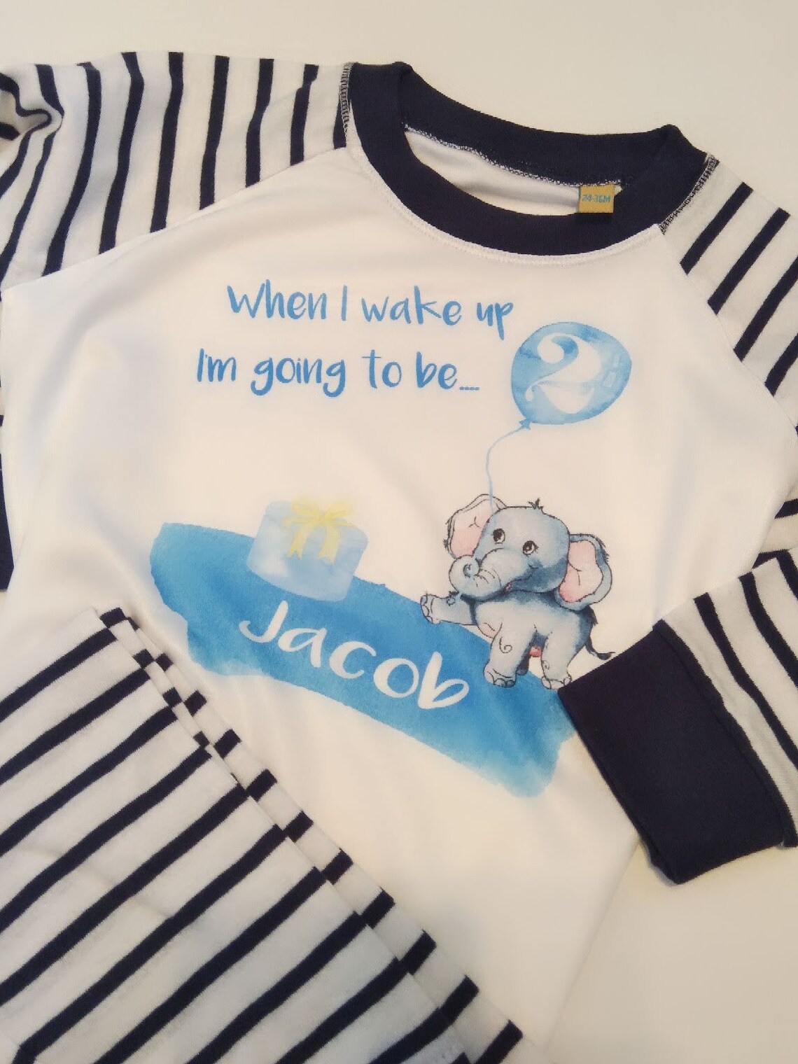Birthday Age Pyjamas Personalised Boys Pyjamas Boys | Etsy