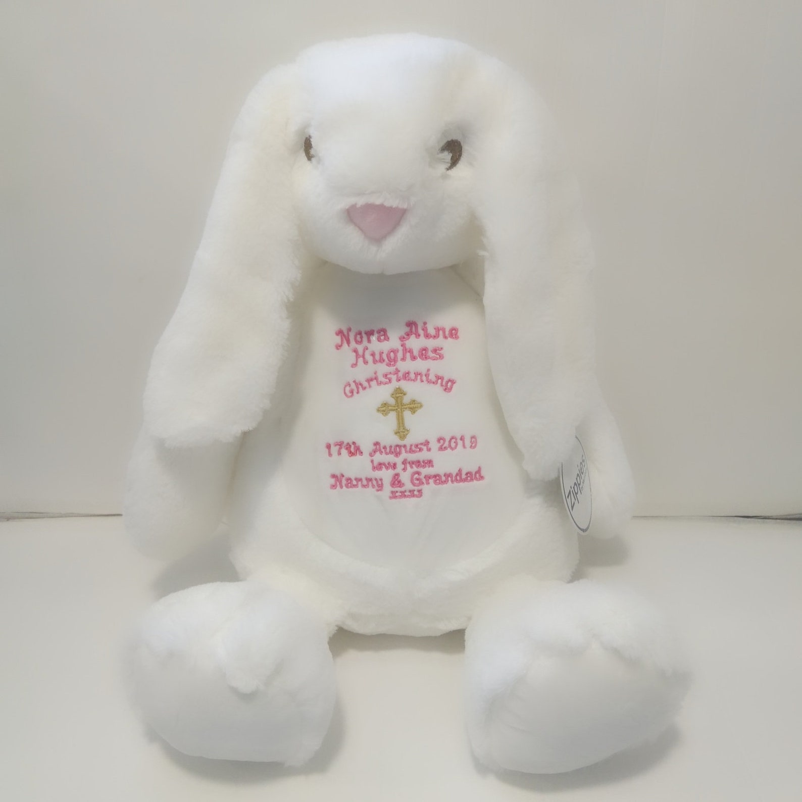 Personalised Bunny Rabbit Teddy Bear Embroidered Baby Teddy - Etsy