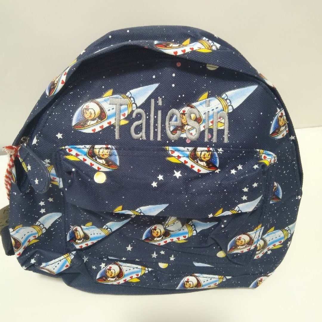 Personalised Toddler Backpack, Child's Mini Space Rocket Ideal for ...