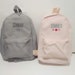 Personalised Grey Mini Fashion Backpack for School or Nursery, Boys ...